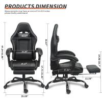 China Height Adjustable Gaming Chair with Lumbar Support and Footrest Customized Color for sale