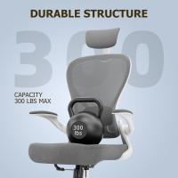 China Modern Swivel Chair with Flip-up Arms Metal Type metal Ergonomic Home Office Desk Chair for sale