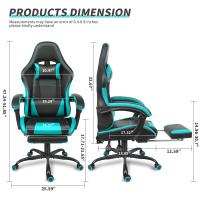 China Stylish Modern Design Metal Gaming Chair with Height Adjustment Lumbar Support and Footrest for sale