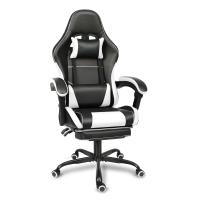 China Ergonomic Design Adjustable Height Gaming Chair with Lumbar Support and Footrest for sale