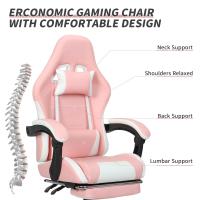 China ALINUNU Gaming Chair Customize Height Adjustable with Lumbar Support and Footrest for sale
