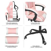China ALINUNU Gaming Chair Customize Height Adjustable with Lumbar Support and Footrest for sale