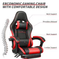 China Customized Color Metal Gaming Chair with Adjustable Height and Lumbar Support for sale