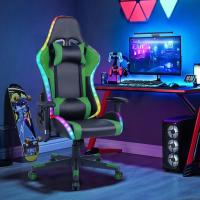 China ALINUNU Gaming Chair with LED Light Bar and Massage Function Item Weight 39.02 Pounds for sale