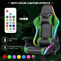China ALINUNU Gaming Chair with LED Light Bar and Massage Function Item Weight 39.02 Pounds for sale