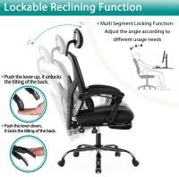 China Back Mesh Rolling Swivel Reclining Chairs for Office 360 Swivel/ Height Adjust 34.4 Pounds for sale