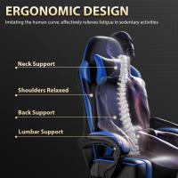 China ALINUNU 2024 PC Racing Gaming Chair Adjustable Leather Reclining and Footrest Included for sale