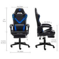 China Ergonomic High Back Computer Gaming Chair with Lumbar Support and Synthetic Leather for sale
