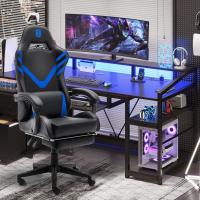 China Ergonomic High Back Computer Gaming Chair with Lumbar Support and Synthetic Leather for sale