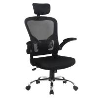 China Comfortable High Back Mesh Home Manager Office Chair with Chromed Armrest from ALINUNU for sale