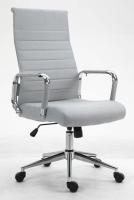 China Modern Style Brown Leather Mesh Office Chair with Lumbar Support and Mail Packing for sale