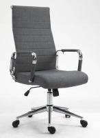 China Modern Style Brown Leather Mesh Office Chair with Lumbar Support and Mail Packing for sale