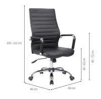 China Modern Style Brown Leather Mesh Office Chair with Lumbar Support and Mail Packing for sale