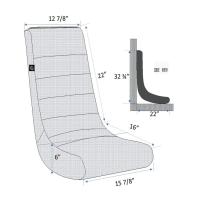China Adjustable Height Video Rocker Floor Gaming Chair Customized Color for Kids and Teens for sale