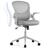 China Direct Nylon Mesh Computer Chair with Soft Armrests and Upholstered Lumbar Support for sale