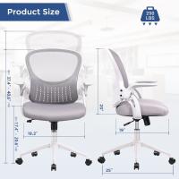 China Direct Nylon Mesh Computer Chair with Soft Armrests and Upholstered Lumbar Support for sale