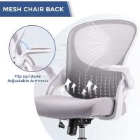 China Direct Nylon Mesh Computer Chair with Soft Armrests and Upholstered Lumbar Support for sale