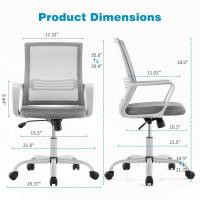 China Ergonomic Home Office Chair Customized Color Swivel Chair with Lumbar Support and Armrests for sale