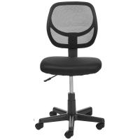 China Low Back Computer Desk Chair with Rotating Feature Adjustable Height Mesh Upholstery for sale