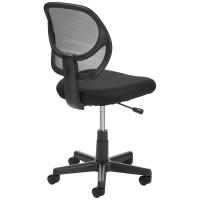 China Low Back Computer Desk Chair with Rotating Feature Adjustable Height Mesh Upholstery for sale