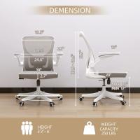 China Home Office Desk and Chair Mesh Back Office Chair with Lumbar Support Adjustable Height for sale