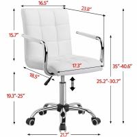 China Adjustable Back Leather Office Chair Perfect for Modern and Stylish Work Environments for sale