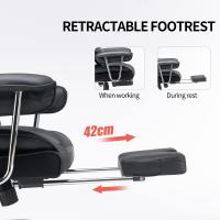 China Assurance Guaranteed of Modern PU Leather Computer Chair with Lumbar Support and Feet for sale
