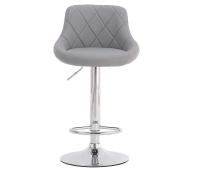 China 360 Swivel and Height Adjust Bar Stool PU Leather Upholstered Counter Height Furniture for sale