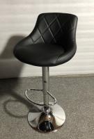 China 360 Swivel and Height Adjust Bar Stool PU Leather Upholstered Counter Height Furniture for sale