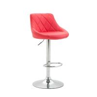 China 360 Swivel and Height Adjust Bar Stool PU Leather Upholstered Counter Height Furniture for sale