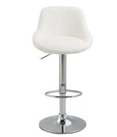 China 360 Swivel and Height Adjust Bar Stool PU Leather Upholstered Counter Height Furniture for sale