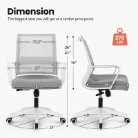 China Executive Office Chair Mesh Chair with Lumbar Support and Adjustable Height Armrest for sale