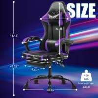 China Height Adjustable Gamer Chairs Home Office Ergonomic Gaming Chair with Footrest for sale