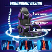 China Height Adjustable Gamer Chairs Home Office Ergonomic Gaming Chair with Footrest for sale