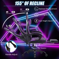 China Height Adjustable Gamer Chairs Home Office Ergonomic Gaming Chair with Footrest for sale