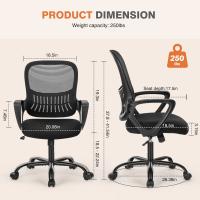 China Adjustable Ergonomic Office Desks and Chairs Mesh Chairs with Comfortable Armrests for sale
