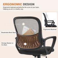 China Adjustable Ergonomic Office Desks and Chairs Mesh Chairs with Comfortable Armrests for sale