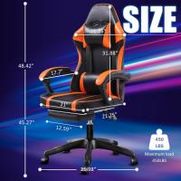 China Customized Color Ergonomic Gaming Chair with Footrest and Adjustable Height ALINUNU for sale