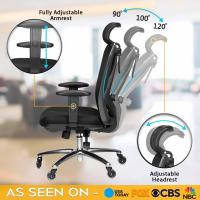 China Thickened Seat Cushion Ergonomic Home Computer Desk Chair with Lumbar Support Headrest and Armrests for sale
