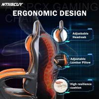China ALINUNU Ergonomic Gaming Chair for Adults Footrest Swivel Chair in Synthetic Leather for sale
