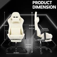 China Customize Home Office Ergonomic Gaming Chair with Adjustable Height and Footrest for sale