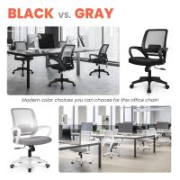 China Metal Chair with Adjustable Swivel and Lumbar Support Ergonomic Mesh Computer Chair for sale