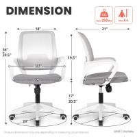China Metal Chair with Adjustable Swivel and Lumbar Support Ergonomic Mesh Computer Chair for sale