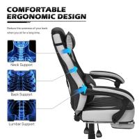 China Customized Color Racing Style PU Leather Gaming Chair with Swivel Functionality for sale