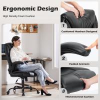 China Modern Design Adjustable Executive Office Chair with Flip-Up Armrest and Lumbar Support for sale