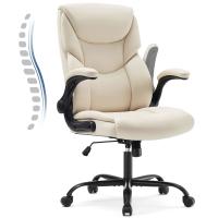 China Swivel Task Chair with Lumbar Support and Adjustable Flip-up Armrest 3 Gas Lift 25.76 Pounds for sale