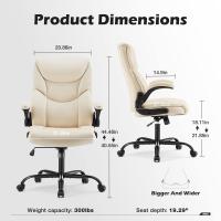 China Swivel Task Chair with Lumbar Support and Adjustable Flip-up Armrest 3 Gas Lift 25.76 Pounds for sale