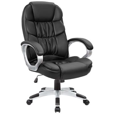 China High Back Executive Office Chair with Lumbar Support and Adjustable Height PU Leather for sale