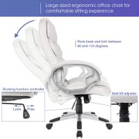 China 36.3lb High Back Computer Desk Chair with Upholstered Armrests and Adjustable Height for sale