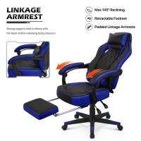 China Adjustable Height Gaming Chair in PU Leather for Racing Style Computer Gaming at ALINUNU for sale